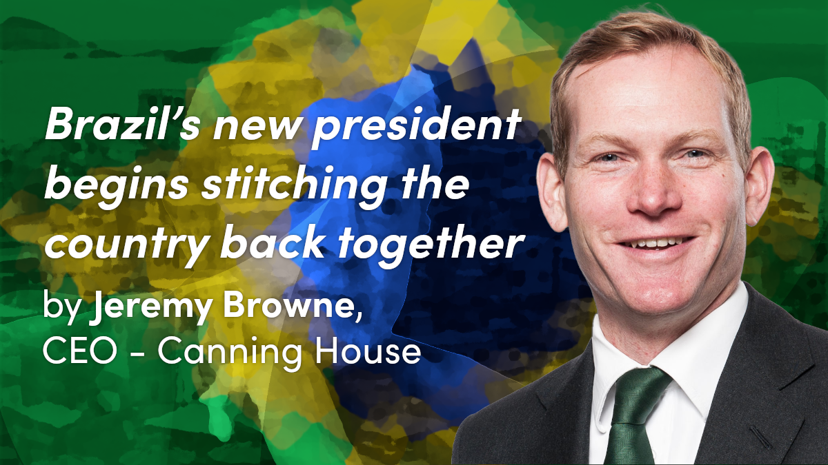 Brazil’s new president begins stitching the country back together