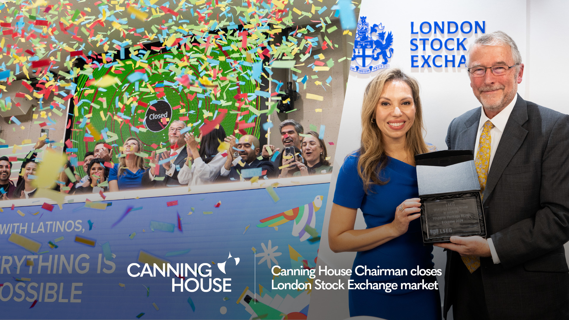 Canning House Chairman closes London Stock Exchange market