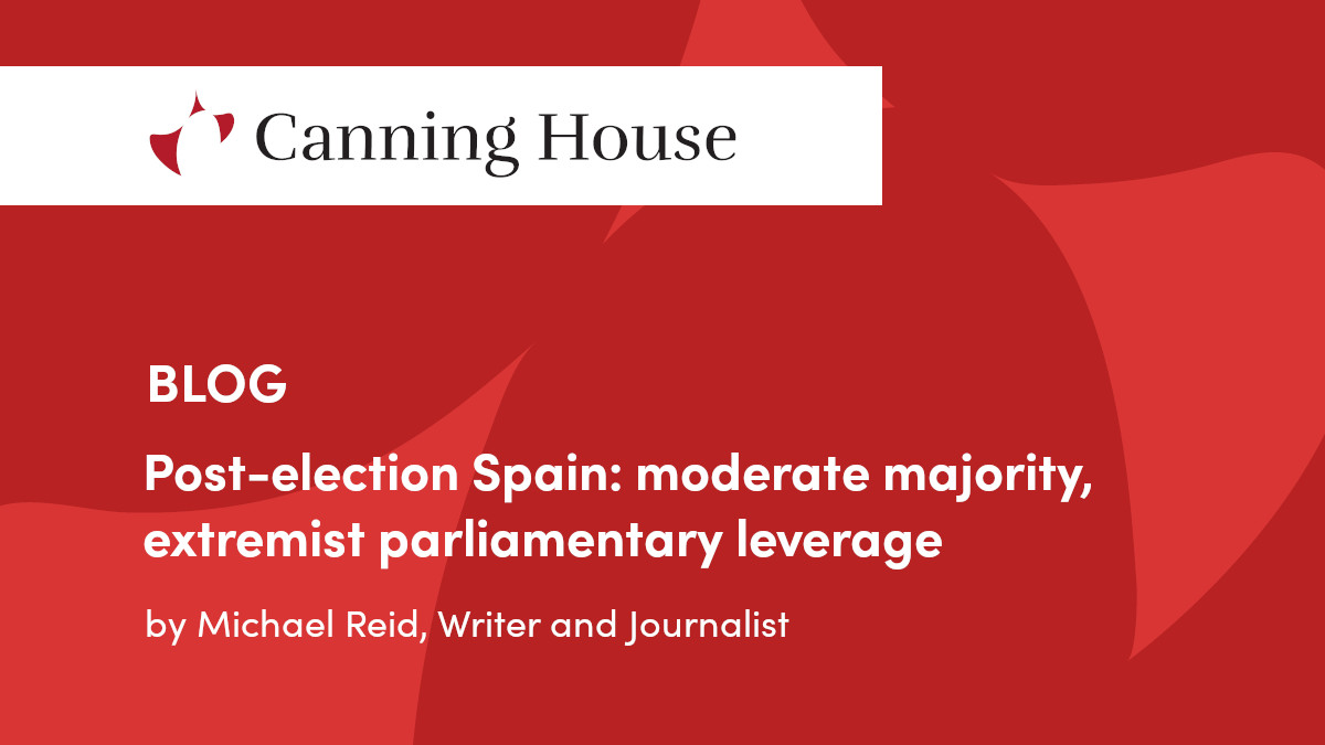 Post-election Spain: moderate majority, extremist parliament